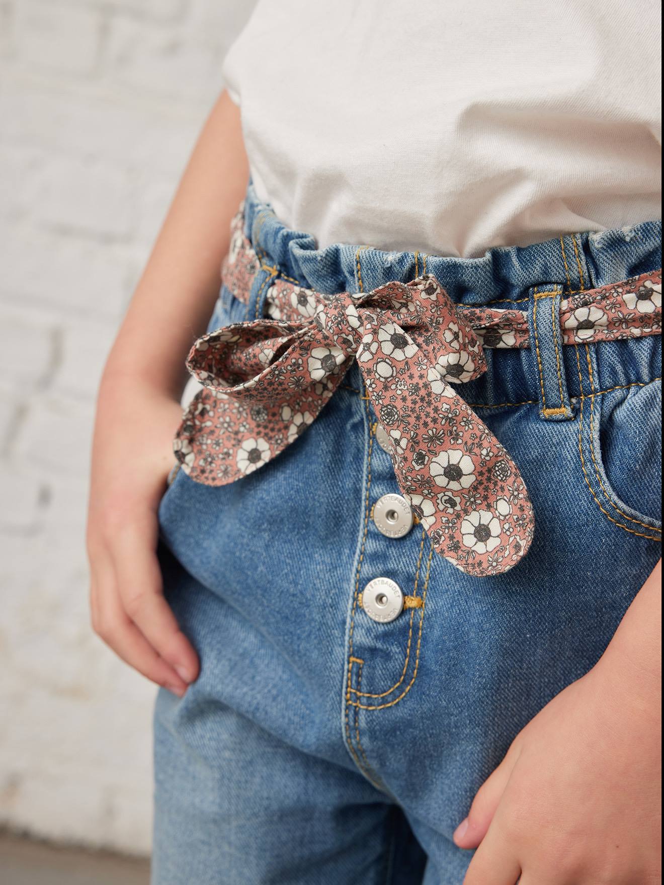 Girls' jeans - Online Skinny & Denim Jeans for Kids - vertbaudet