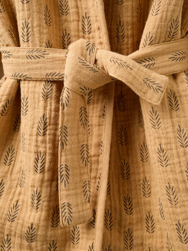 Peignoir de bain bébé personnalisable ETHNIC - ocre, Bébé