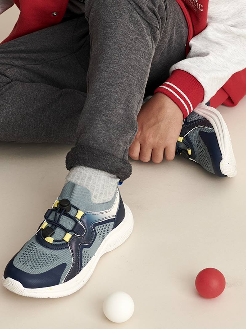 Elasticated Sports Trainers with Thick Sole for Children - set blue, Shoes