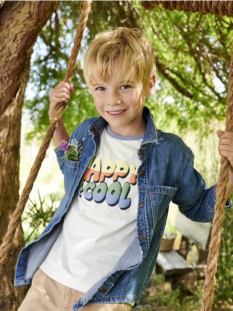 Denim Shirt for Boys - black denim, Boys