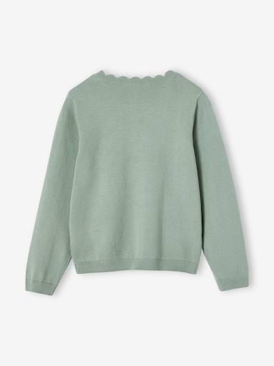 BASICS Jumper for Girls - grey green, Girls