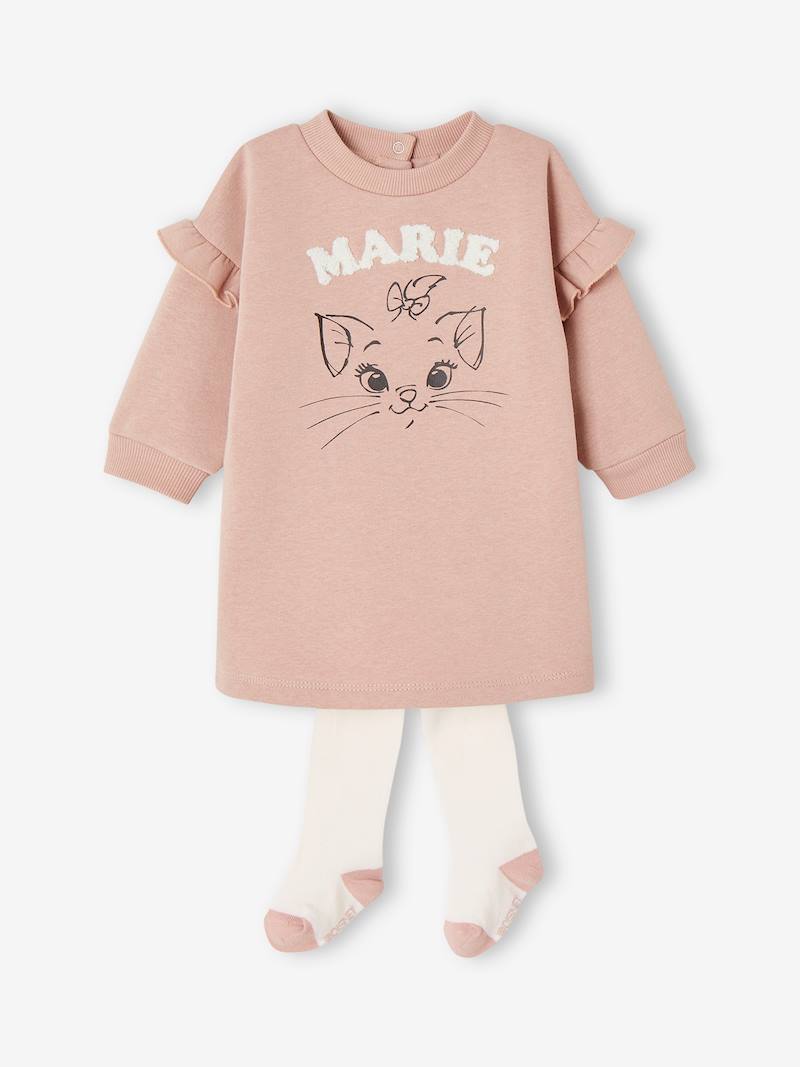 Baby dress and tights set DISNEY ANIMALS Marie The Aristocats - soft ...