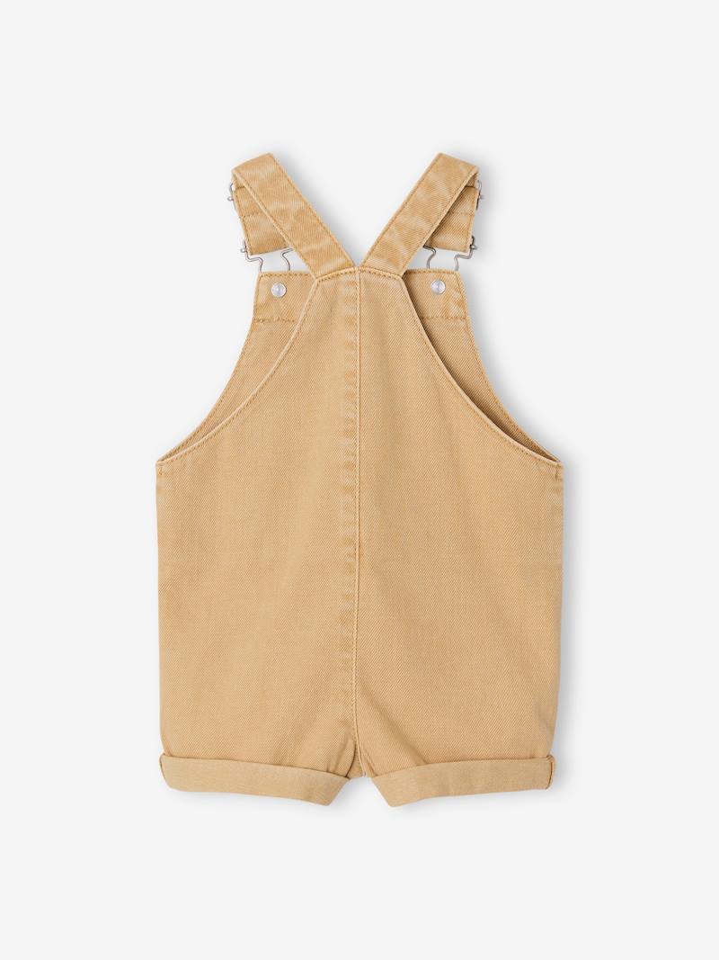Dungaree Shorts with Adjustable Straps for Babies - cappuccino, Baby