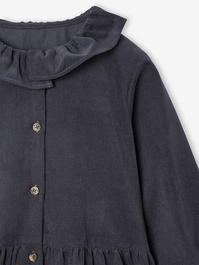 Corduroy Dress for Girls - anthracite, Girls
